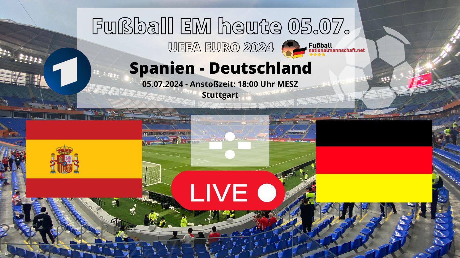ARD Fußball live: Wer überträgt Deutschland gegen Spanien im TV?
